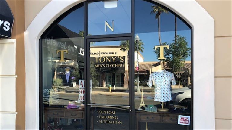 Tony's Men's Clothing in Palm Desert, California - BizBuySell
