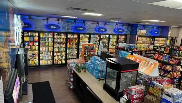 Mobil Gas Station with Circle K C-Store. Hard Corner. in Los Angeles ...