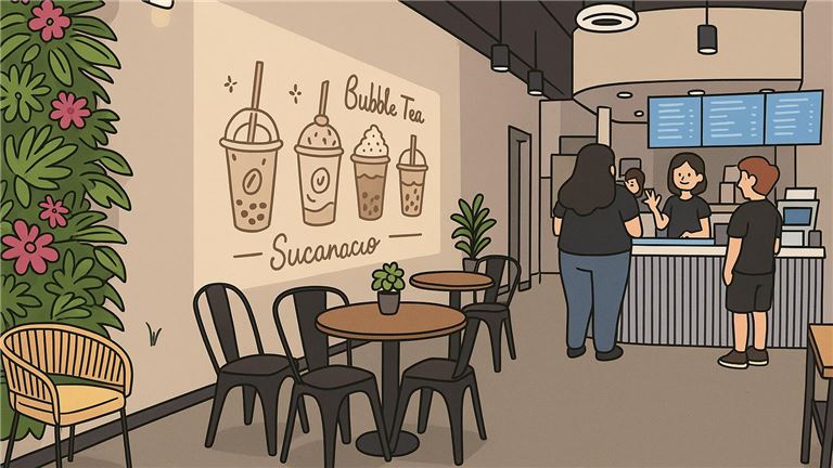 Turnkey Boba Tea Shop – Stylish Interior, Fully Equipped in Lakewood ...