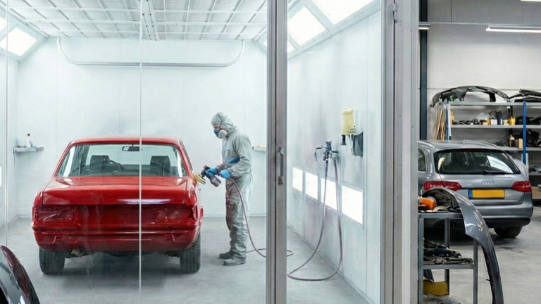 Highly Profitable Auto Body Shop w/ Spray Booth & Licenses — Prime La ...